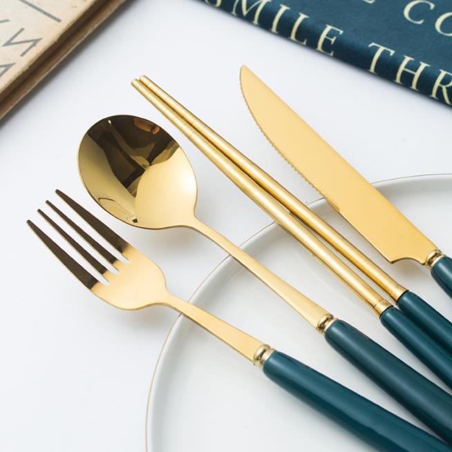Cutlery with ceramic handle