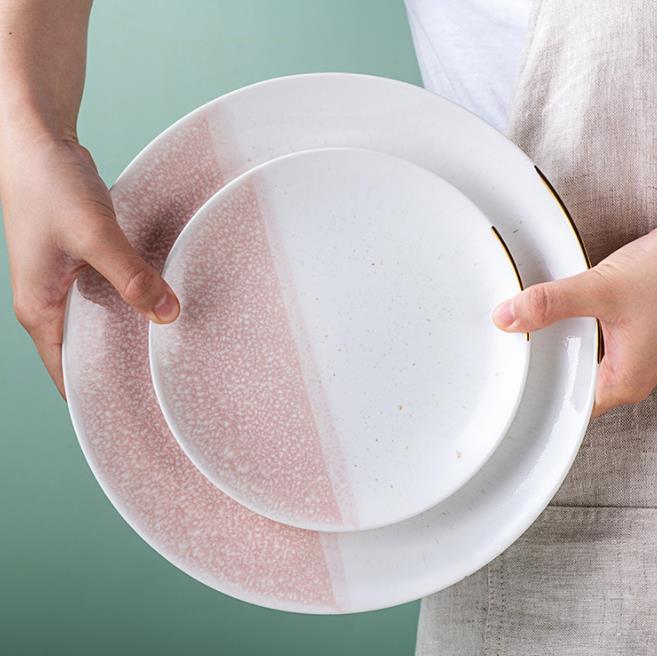 Gradient ceramic dinnerware set