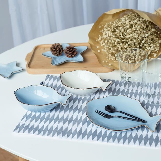 Marine life tableware set
